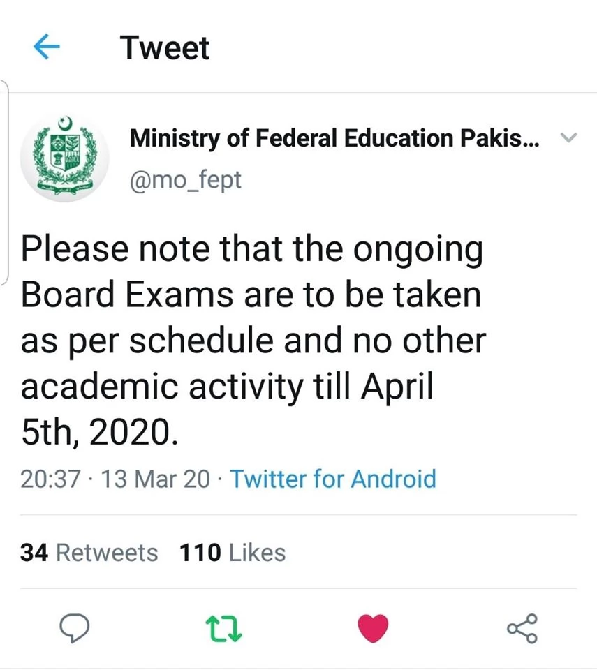 All board exams are to be conducted as per schedule